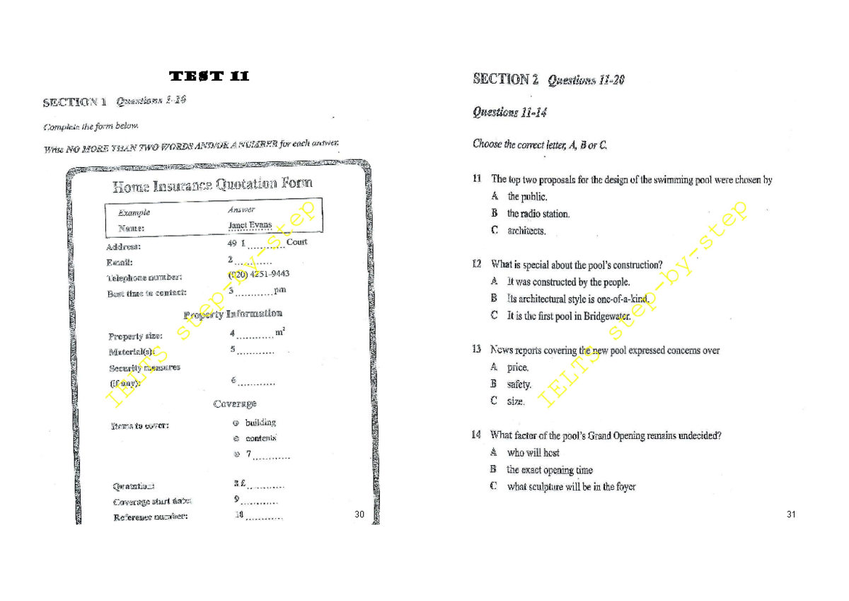 Test 11 - Test 11 IELTS - Tiếng anh thương mại 2 - Studocu