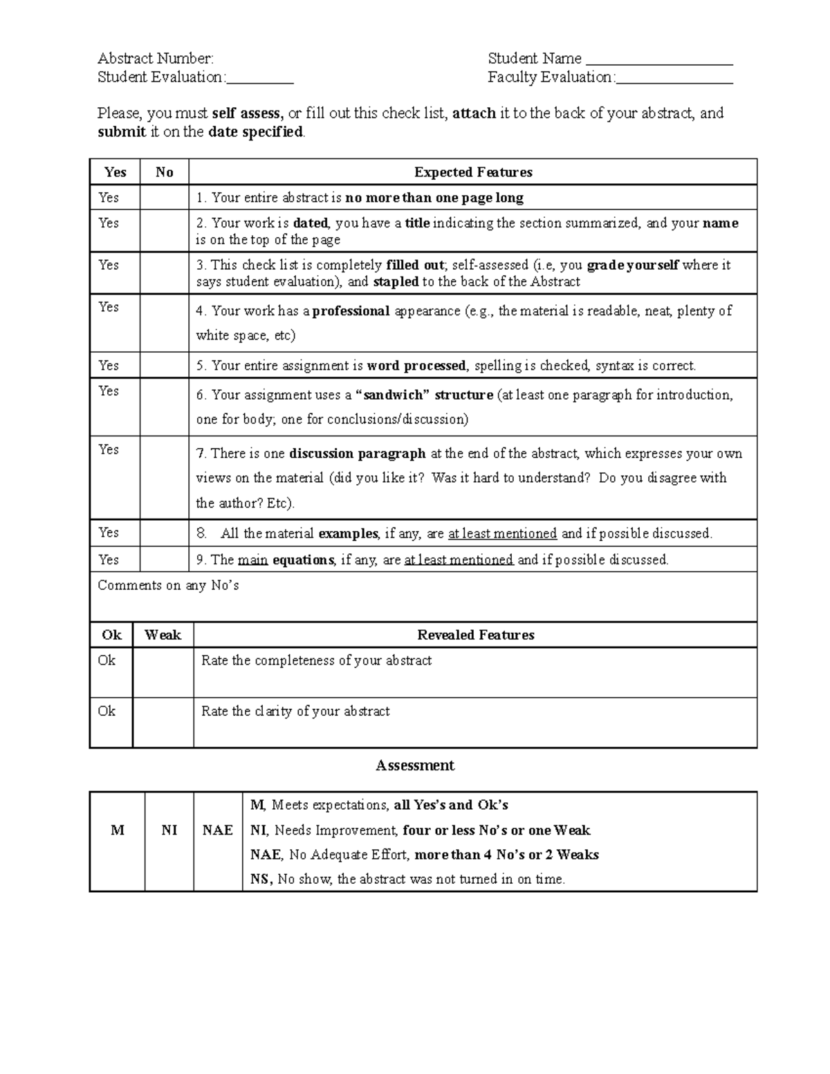 Abstract Self Assessment - Organisational Behaviour - UoN - Studocu