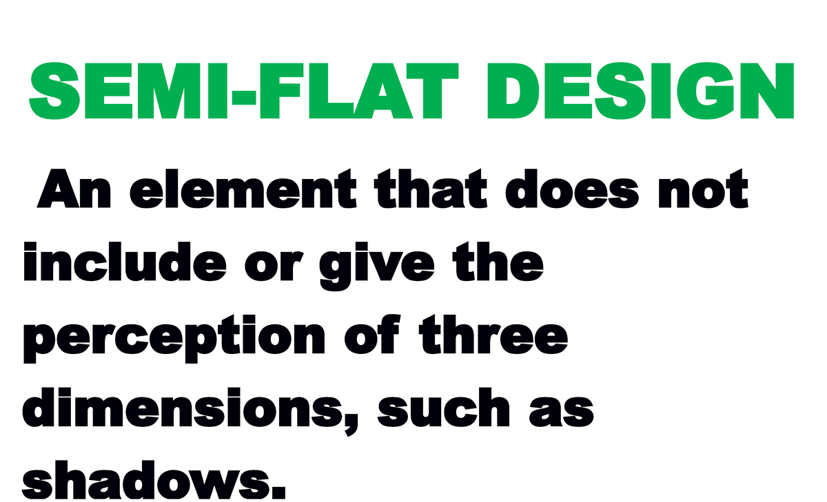 Elements THAT MAKE UP A Trend IN WEB Design - SEMI-FLAT DESIGN An ...