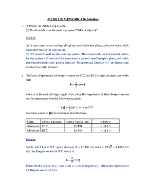 Homework 5 Solutions - Homework 5 Solutions 9 At 700 °C (1290 °F), what is the maximum ...