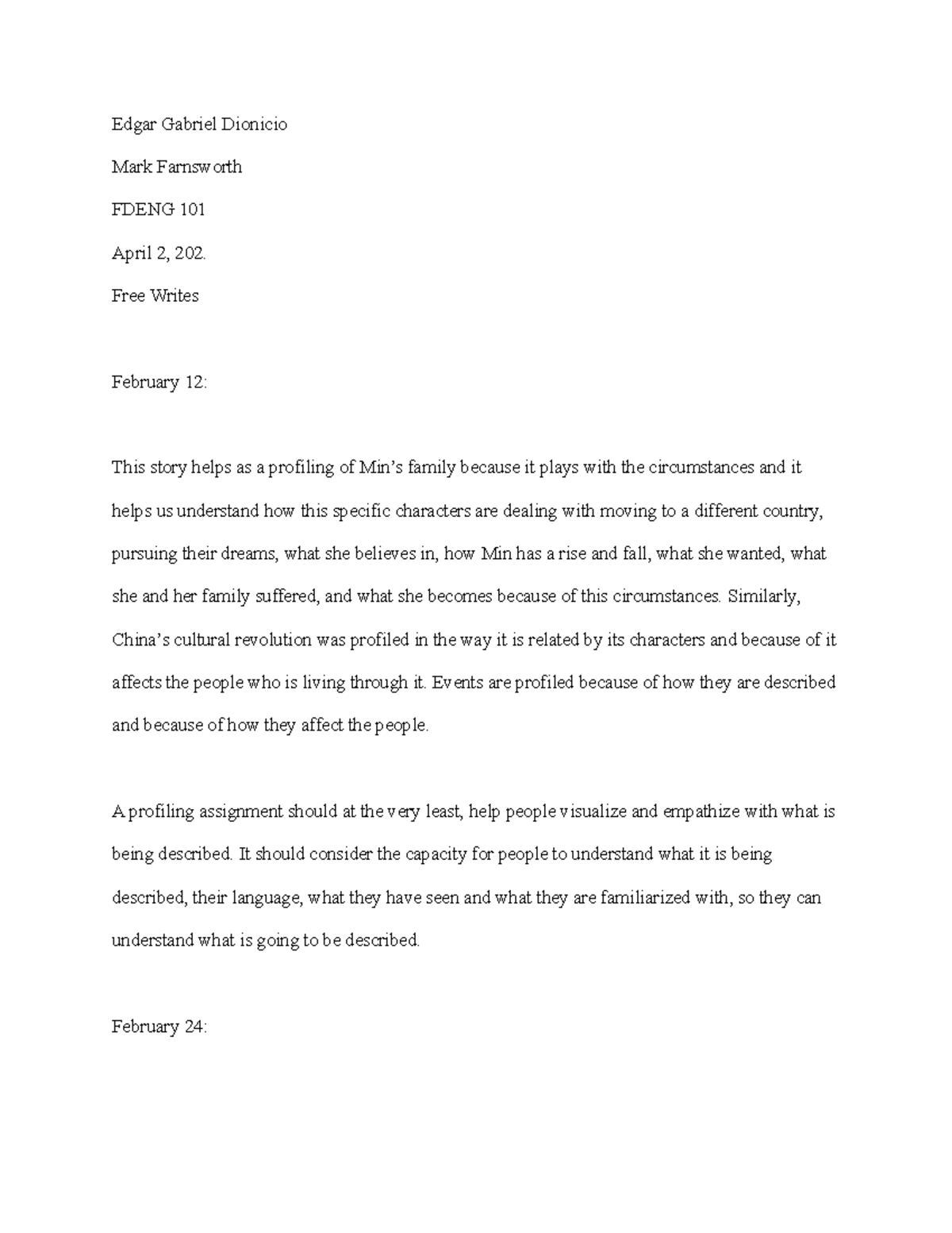 Free writes 2 - Drafts that go on about how to be more creative with ...