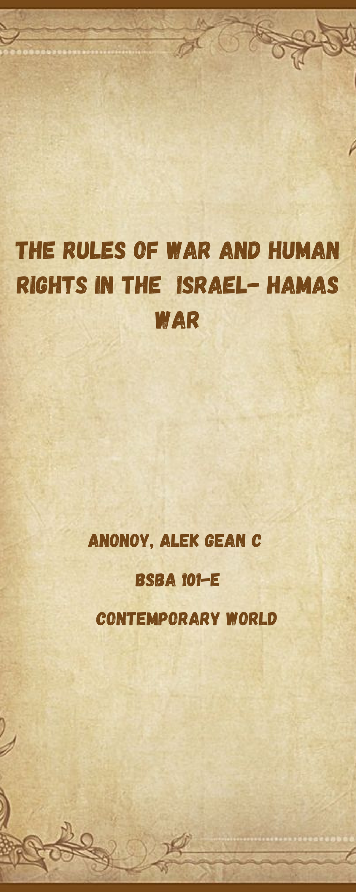 [Original size] THE Rules OF WAR AND Human Rights IN THE Israel- Hamas ...