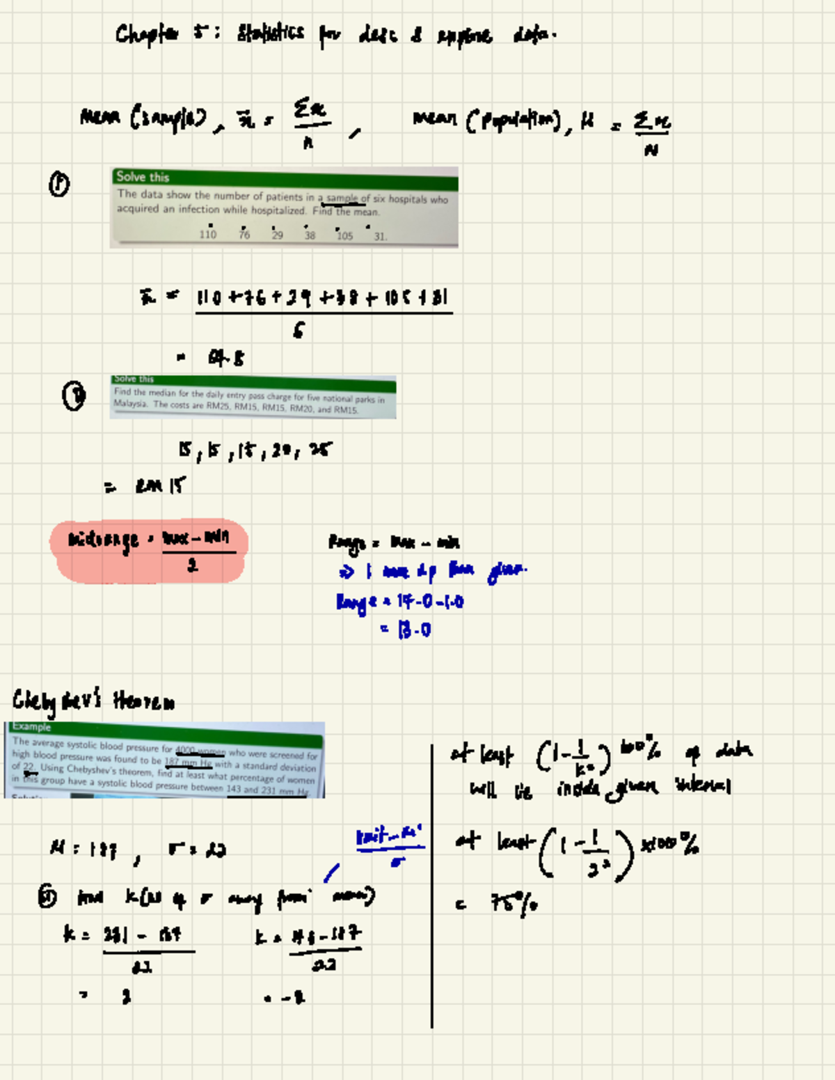 Revvvv - use it as much as u want - Chapter 5 : Statistics for desc s ...