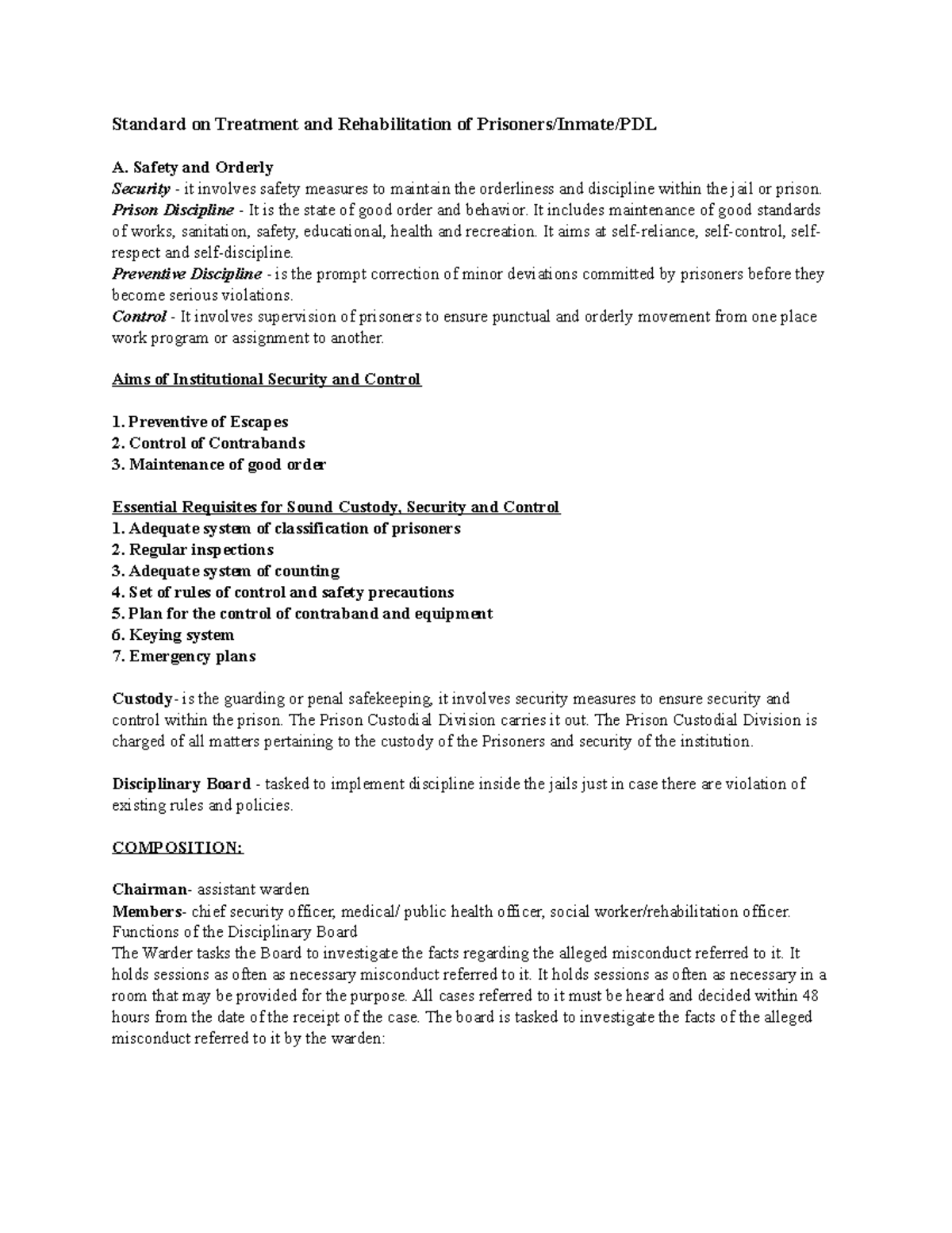 Therapeutic Modalities - Standard on Treatment and Rehabilitation of ...