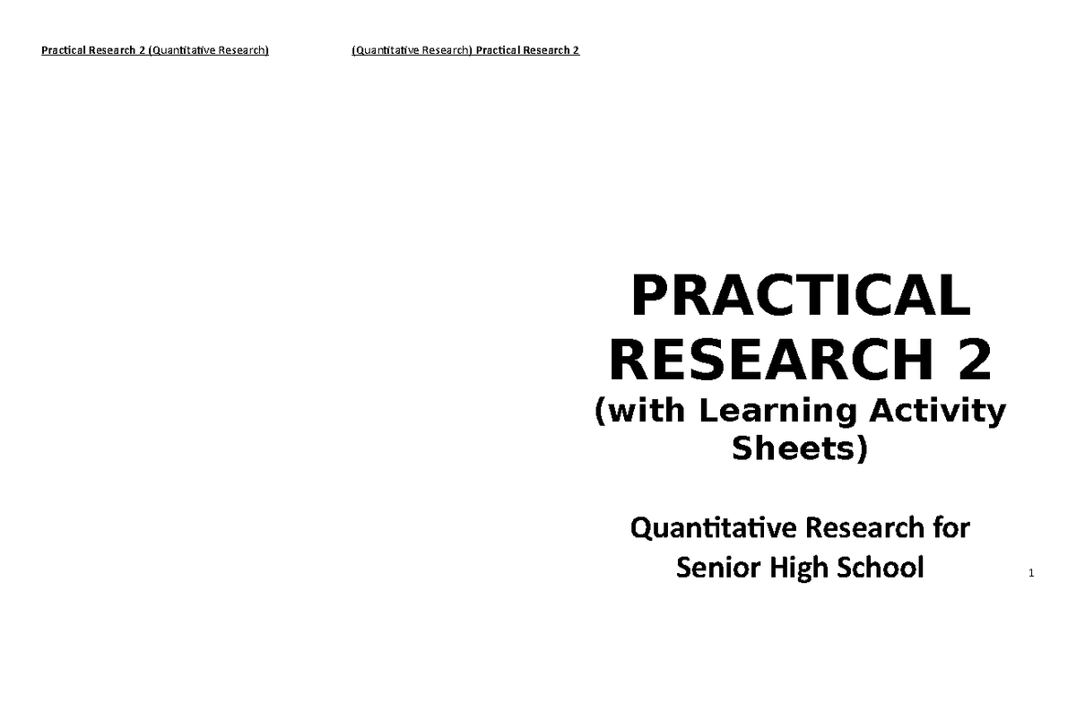 W5FIN PR2 Research Conclusions and Recommendations - 1 PRACTICAL ...