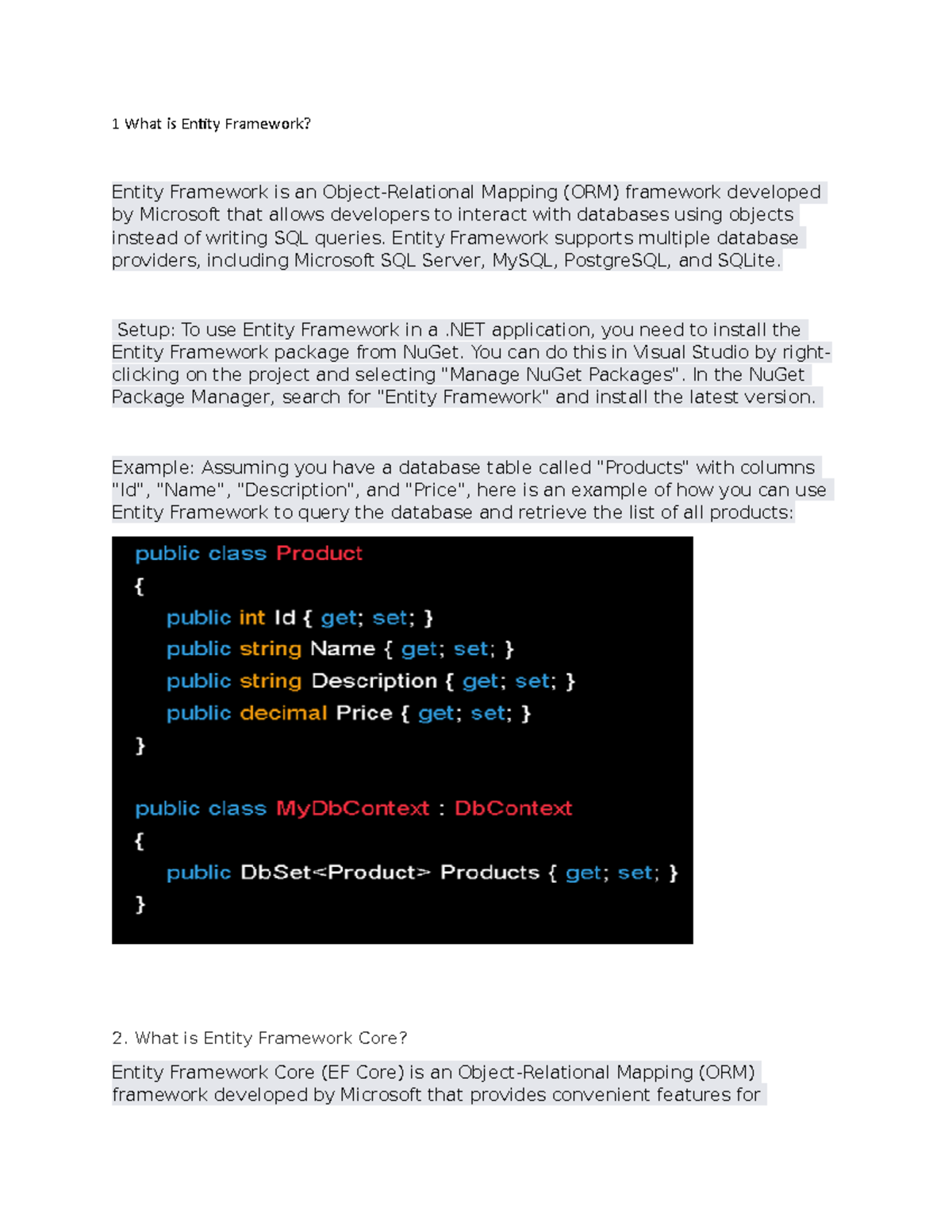 1 2Nhu C ng Ngh 1 What Is Entity Framework Entity Framework Is An 1-2nhu-c-ng-ngh-1-what-is-entity-framework-entity-framework-is-an