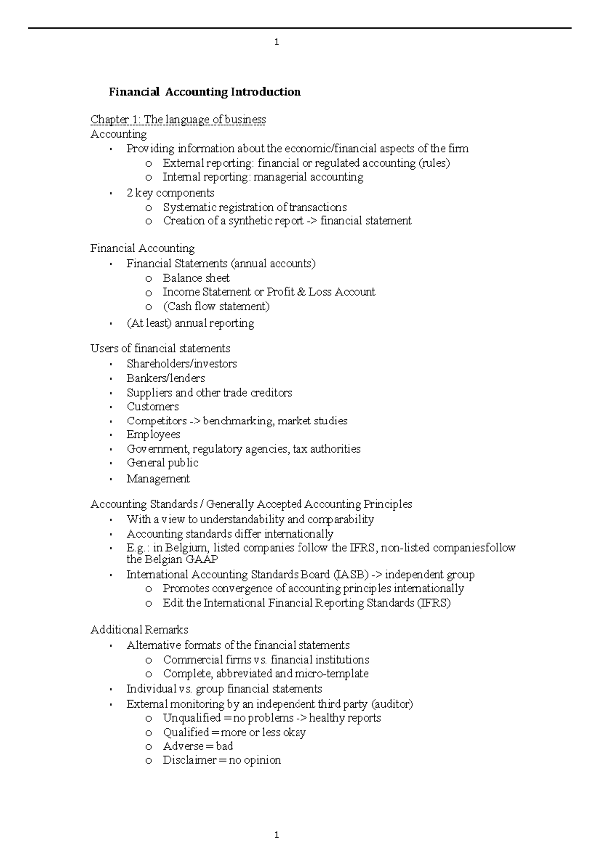 Introduction to Financial Accounting - Financial Accounting ...