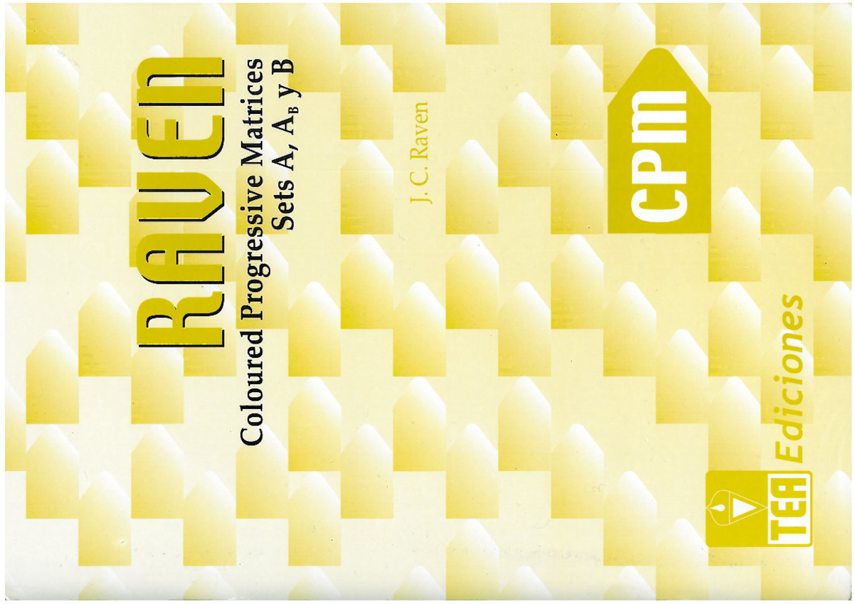 Raven color - Psicología General - RAVEN Coloured Progressive Matrices ...