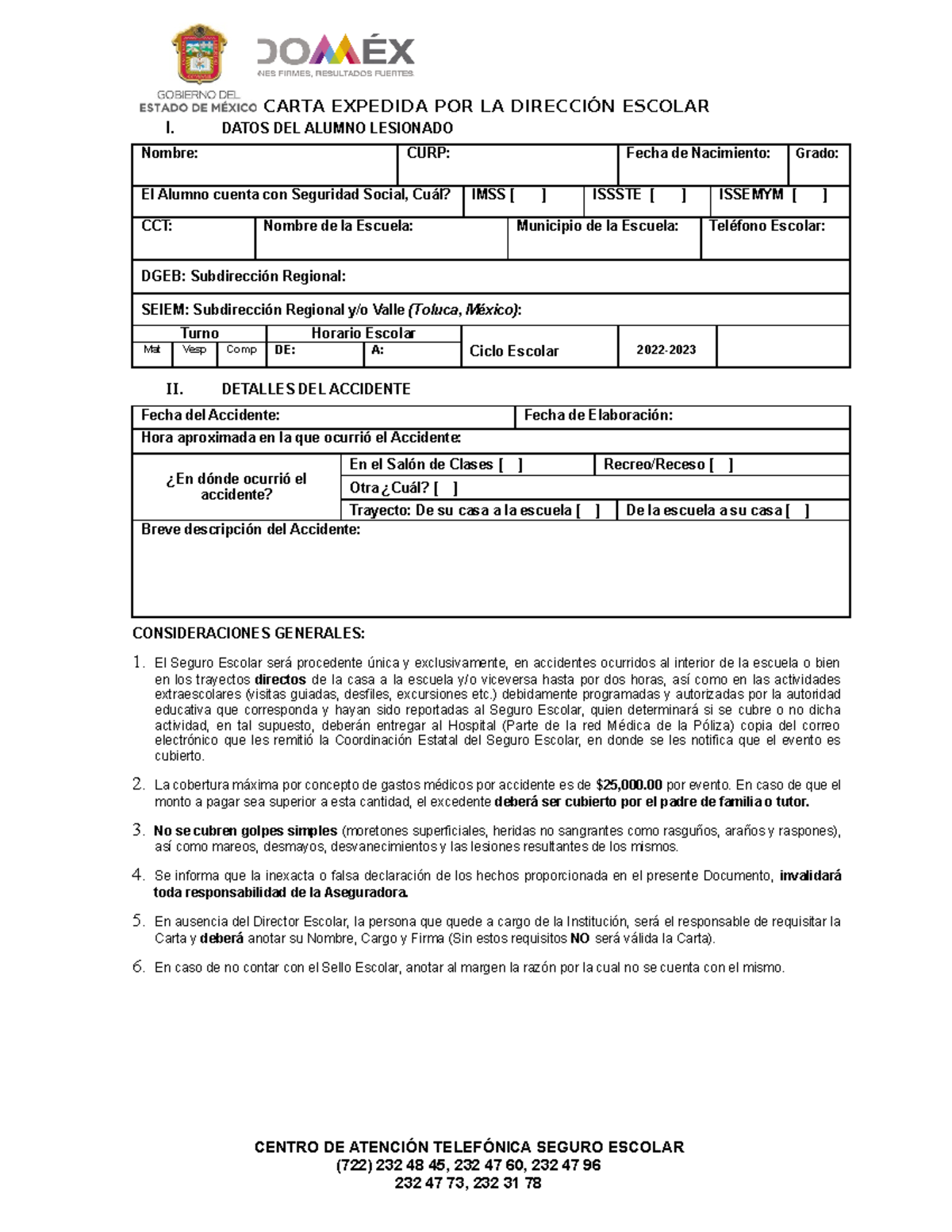 Carta Expedida Ciclo Escolar 2022-2023 - CARTA EXPEDIDA POR LA ...