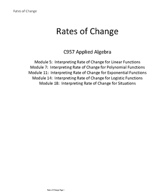 C957-Input Output-Slides - Input and Output Relationships C957 Applied Algebra Module 1 ...