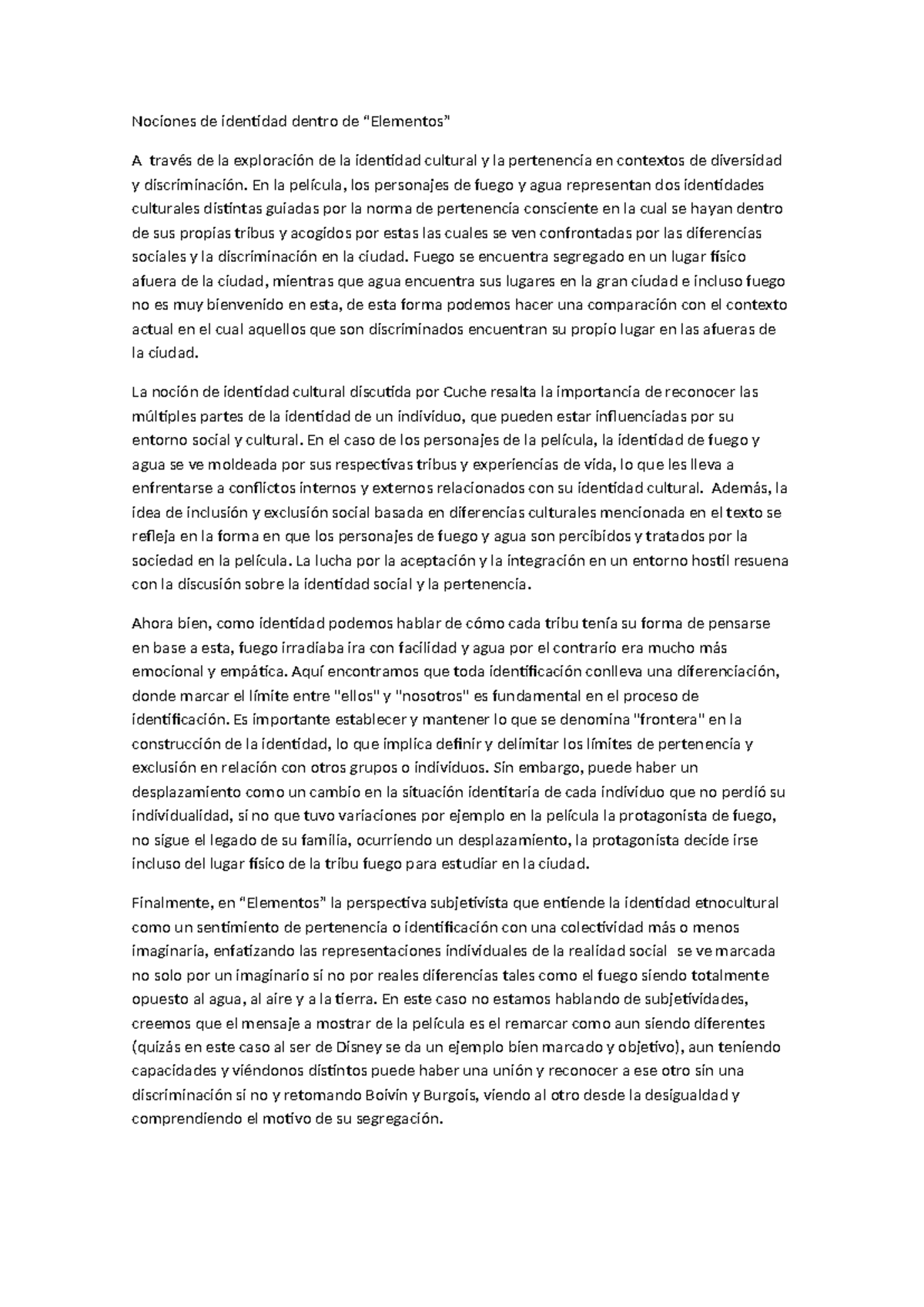 Nociones de identidad - mmm mkmlojp jnknk kjnkjn kjnyhi - Nociones de ...