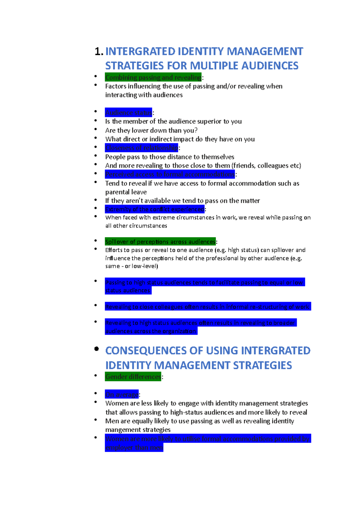 14 - Lecture notes 1 - 1 IDENTITY MANAGEMENT STRATEGIES FOR MULTIPLE ...