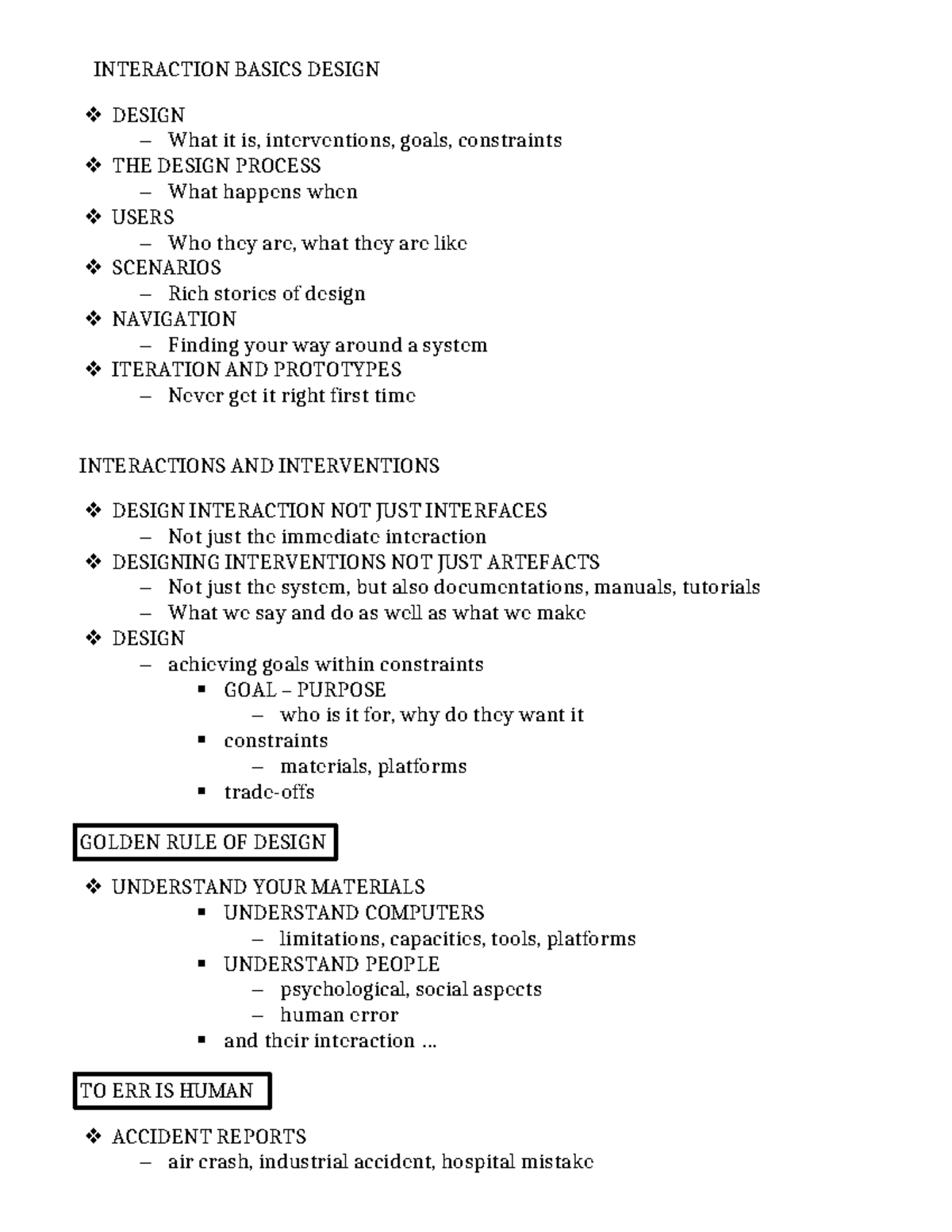 Interaction Basics Design - INTERACTION BASICS DESIGN DESIGN – What it is, interventions, goals ...