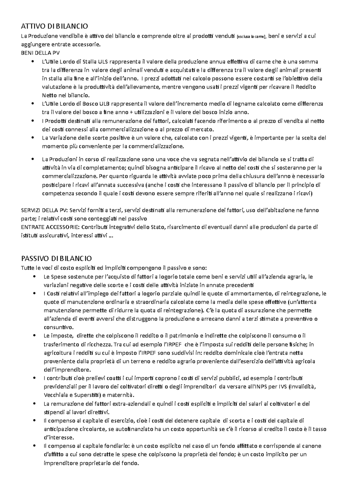 Bilancio, fiscalità e decisioni di lungo periodo - ATTIVO DI BILANCIO ...