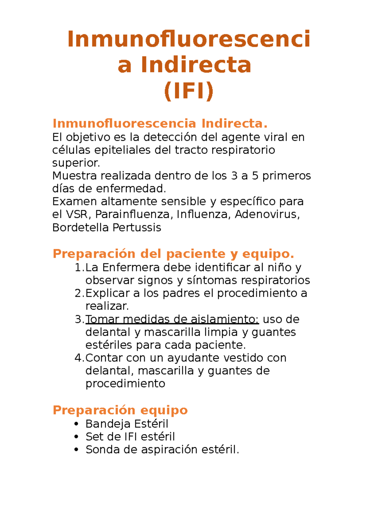 Inmunofluorescencia Indirecta (IFI) Clase 2018, IP Virginio Gomez ...