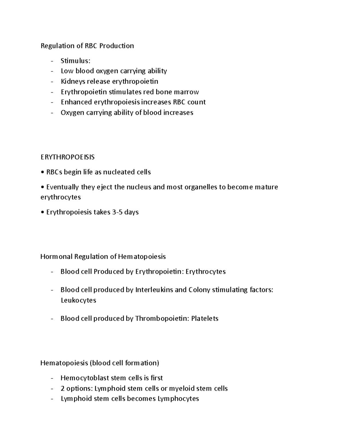 An - Regulation of RBC Production - Regulation of RBC Production ...