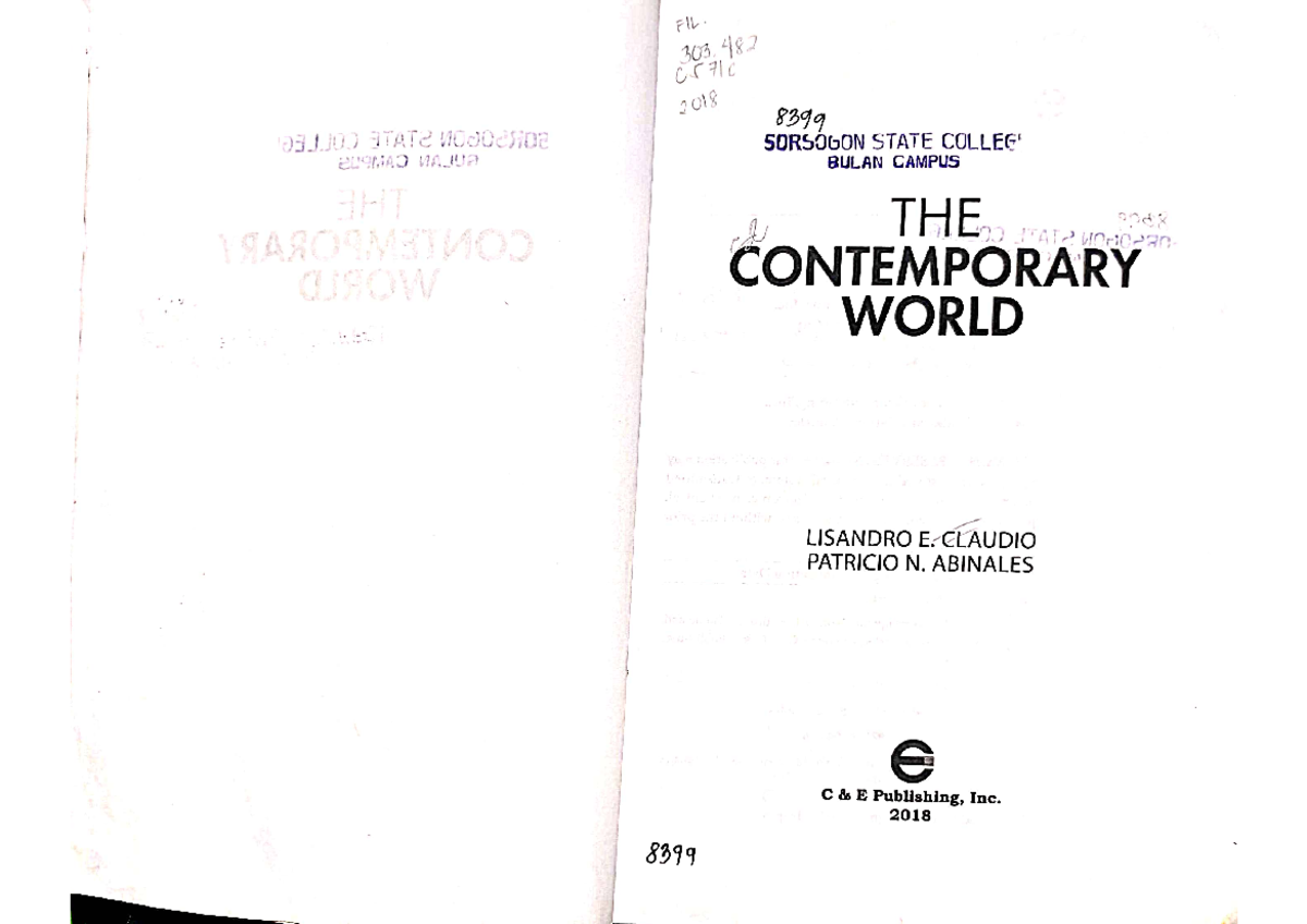 The-Contemporary-World Claudio - Senior High School-11 - Studocu