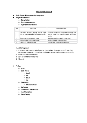 Lab 10 - Objects, Class Diagrams and UML - key points - Week 10 Key Points Object-oriented ...