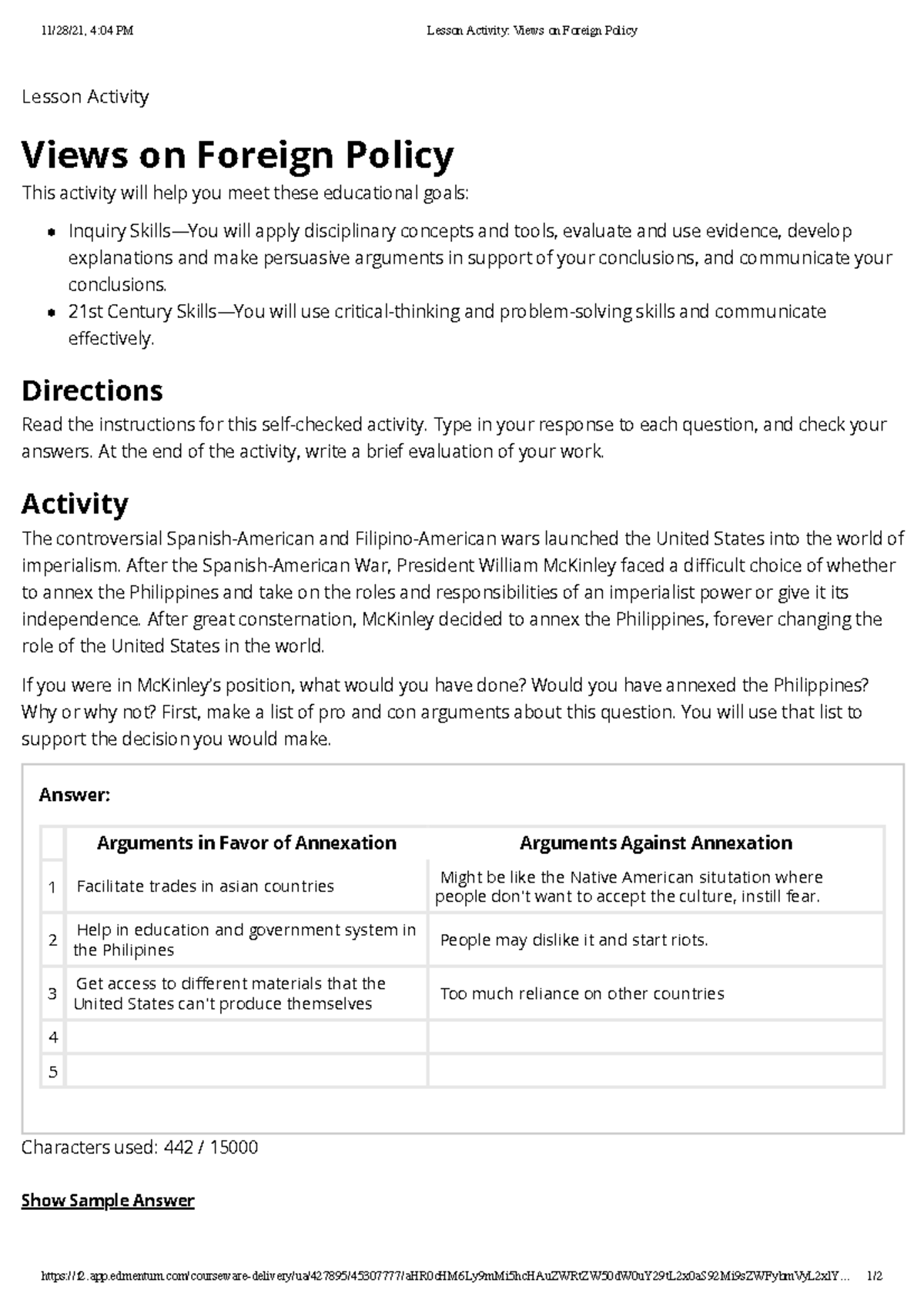 US History Since 1877 - HIST 429A - UArizona - Studocu