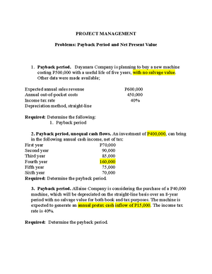 Project Management Notes Chapter 1 - NOTES: PROJECT MANAGEMENT A ...