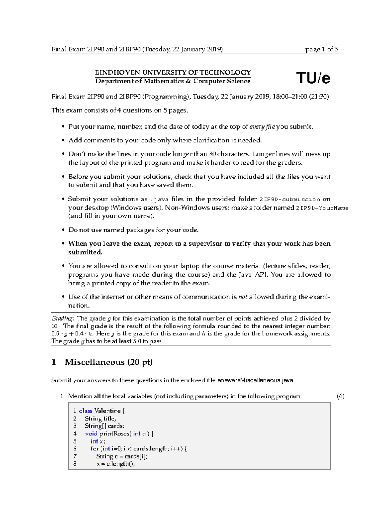 2ip90-jan2018-original - Copy - EINDHOVEN UNIVERSITY OF TECHNOLOGY ...