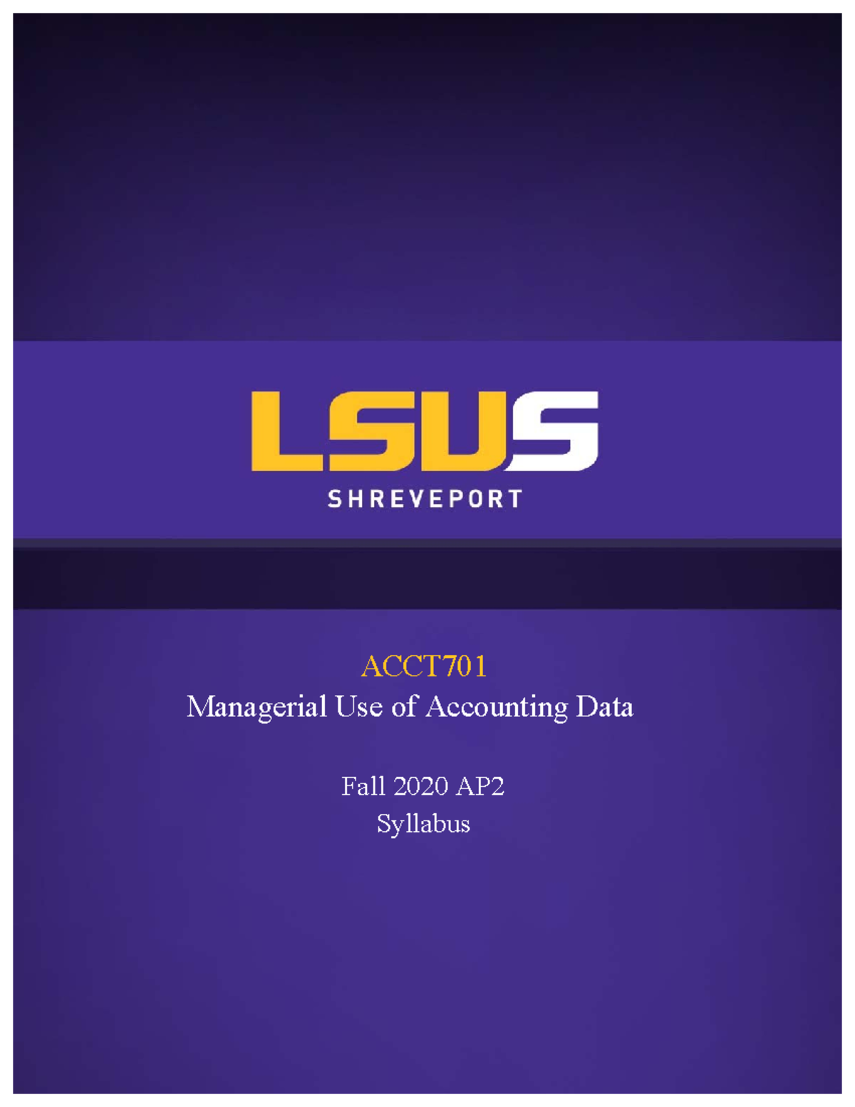 ACCT701 Fall2020AP2 Bai - - Studocu