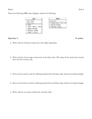 Quiz 6a ANS - Quiz 6a ANS - Name: ANSWERS Quiz 6 Given the following ...