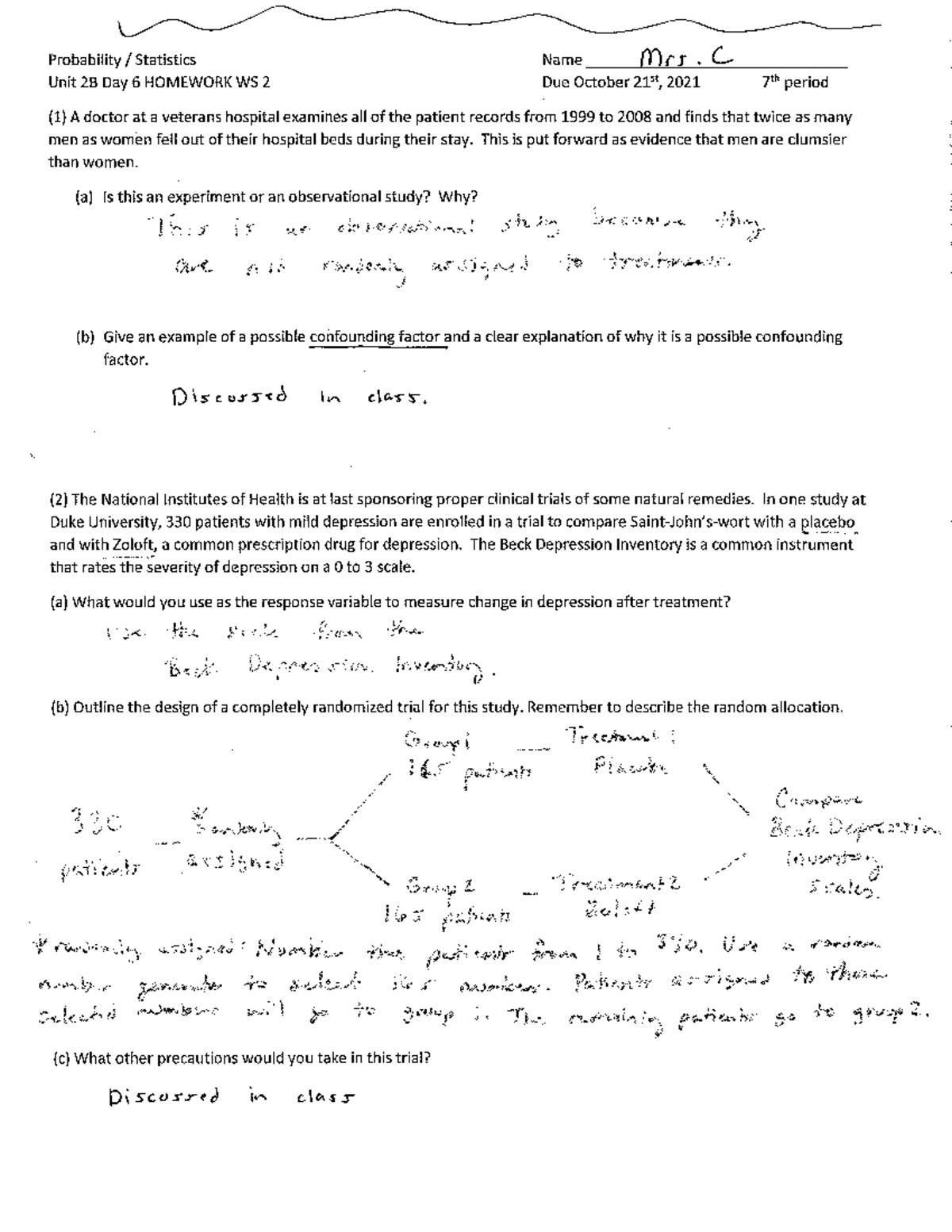 Day 6 HW WS 2 key - course hw key - MATH 0702 - Temple University - Studocu