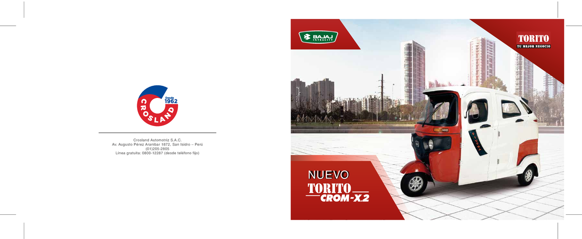 Minicatálogo torito bajaj 4t - NUEVO Crosland Automotriz S.A. Av ...