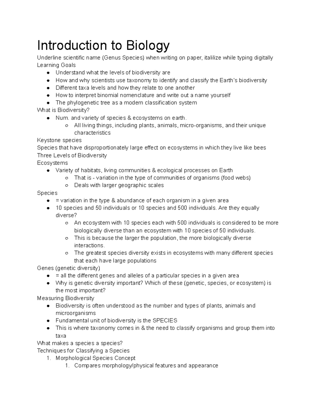 Intro to Biology Textbook Notes (Bacteria, Prokaryote, Viruses as well ...