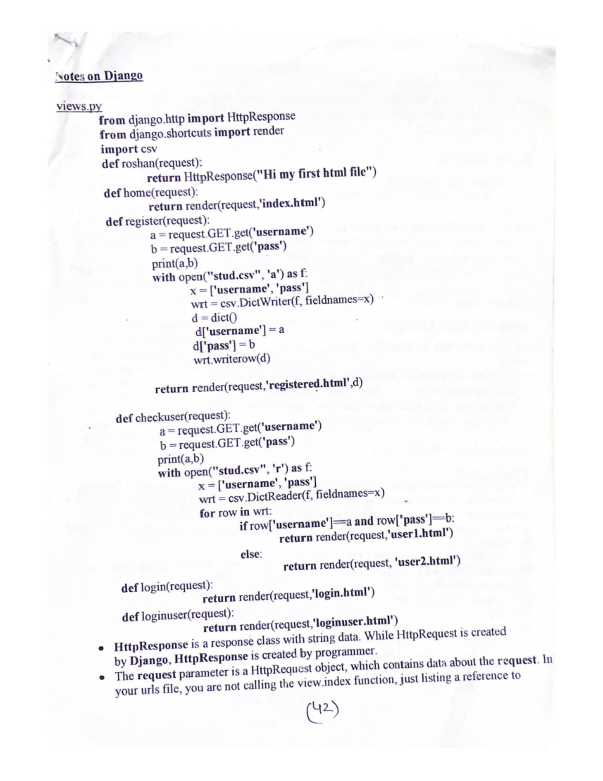 Django Notes - Bachelor Of Technology - Studocu