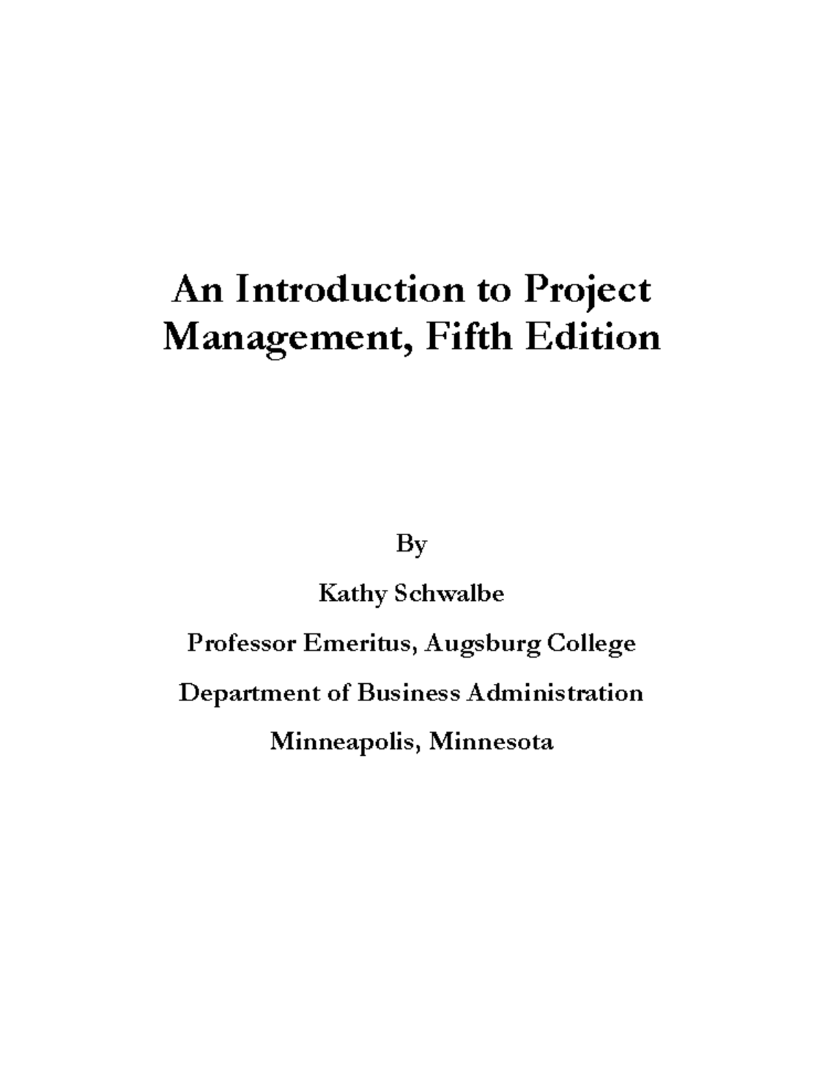 An Introduction to Project Management Fi - An Introduction to Project ...