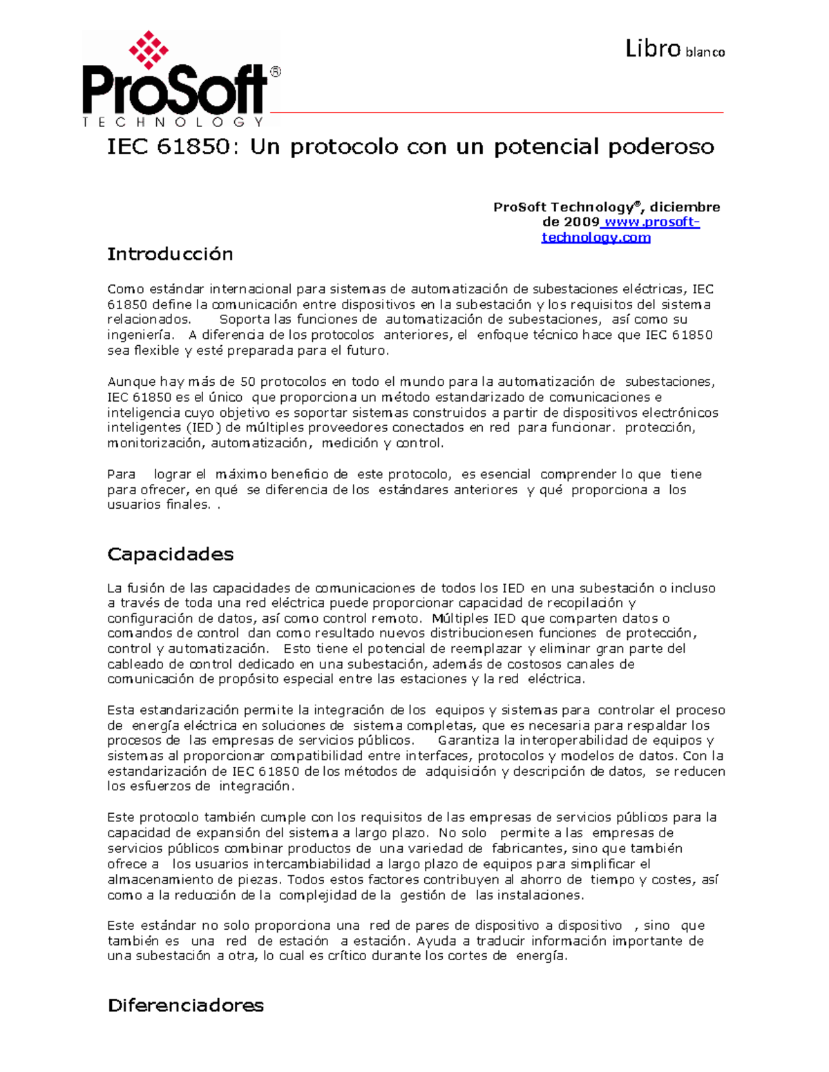 Normativa IEC 61850 español - IEC 61850: Un protocolo con un potencial ...