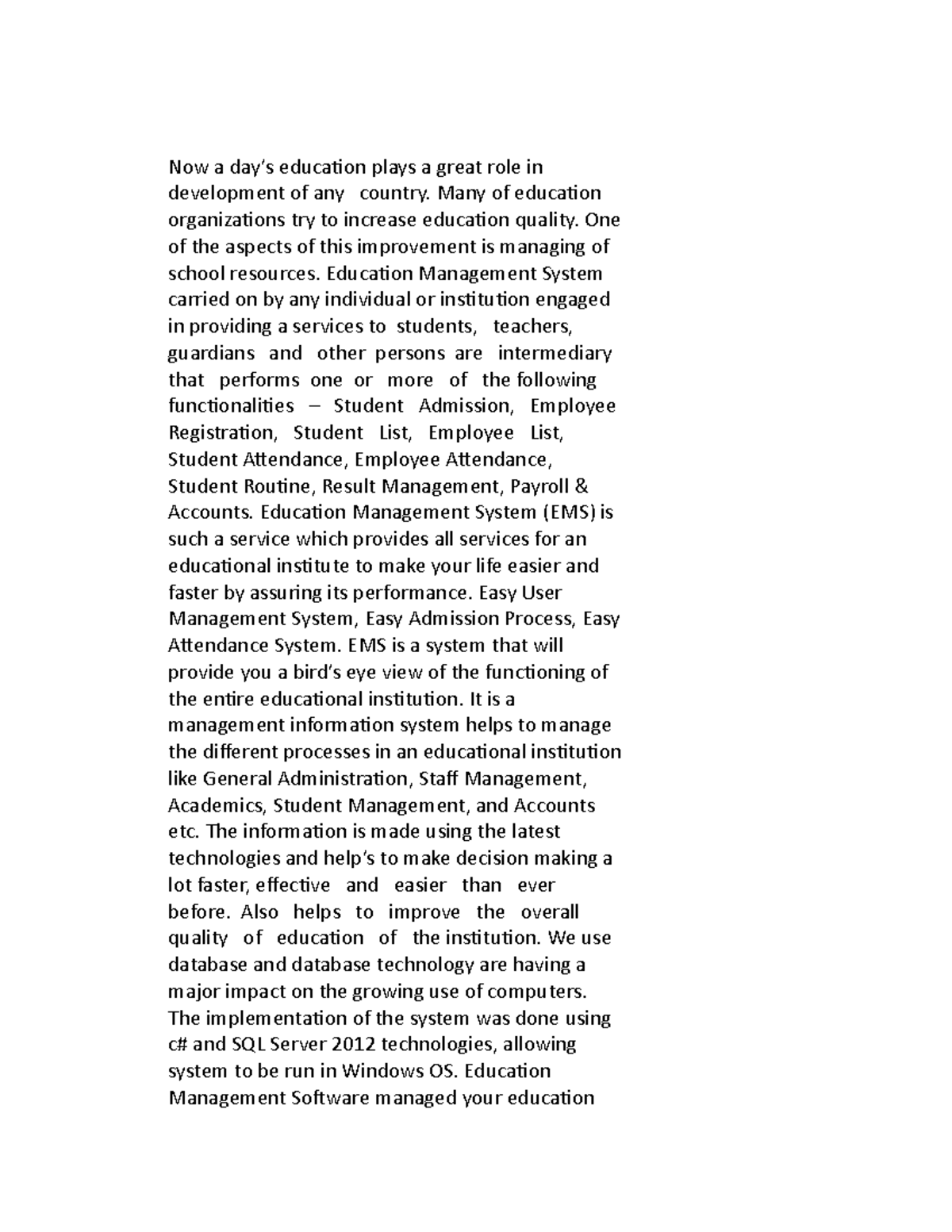 Now a day - jkho - Now a day’s education plays a great role in ...