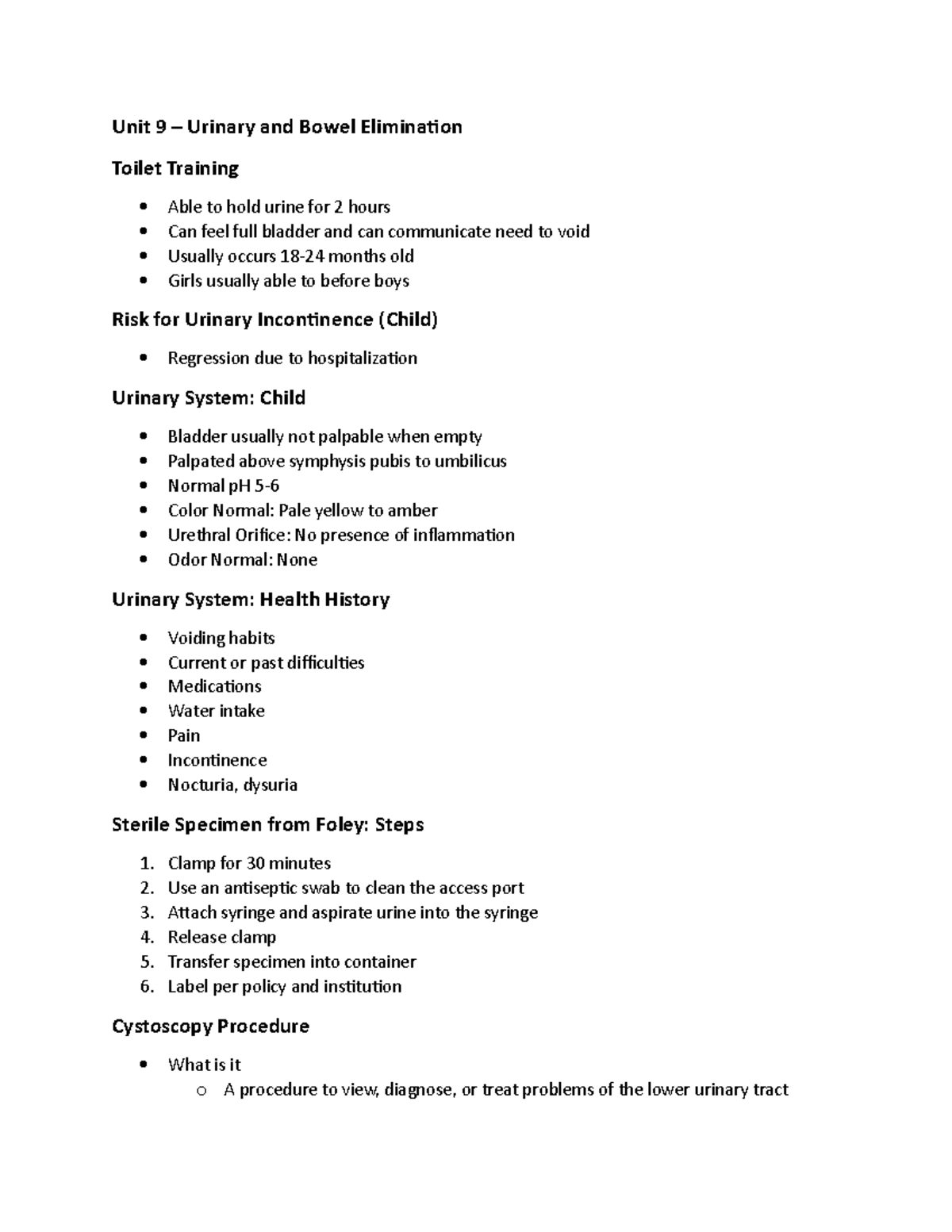 Fundamentals Unit 9 Study Guide - NA 208 - Studocu