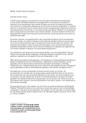 Adviesbrief Hinder Padelvereniging - Burenrecht - Geachte Tim en Peter ...