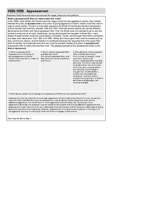 05.01 World War Again - Step 2: Respond to each of the prompts below in ...