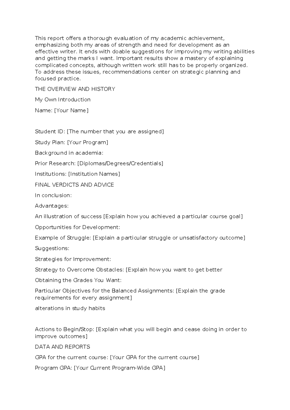 NEW Project - effective writing progress report - This report offers a ...