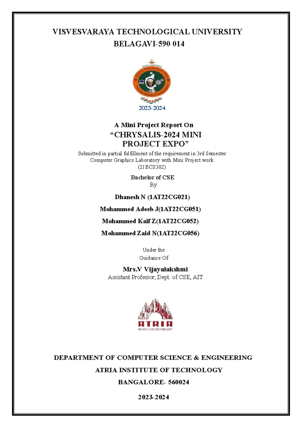 Report smd - VISVESVARAYA TECHNOLOGICAL UNIVERSITY BELAGAVI-590 014 ...