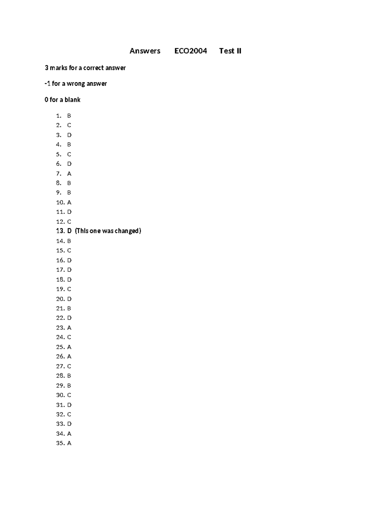 ECO2004 S Test 2 2007 Answers - Answers ECO2004 Test II 3 marks for a ...