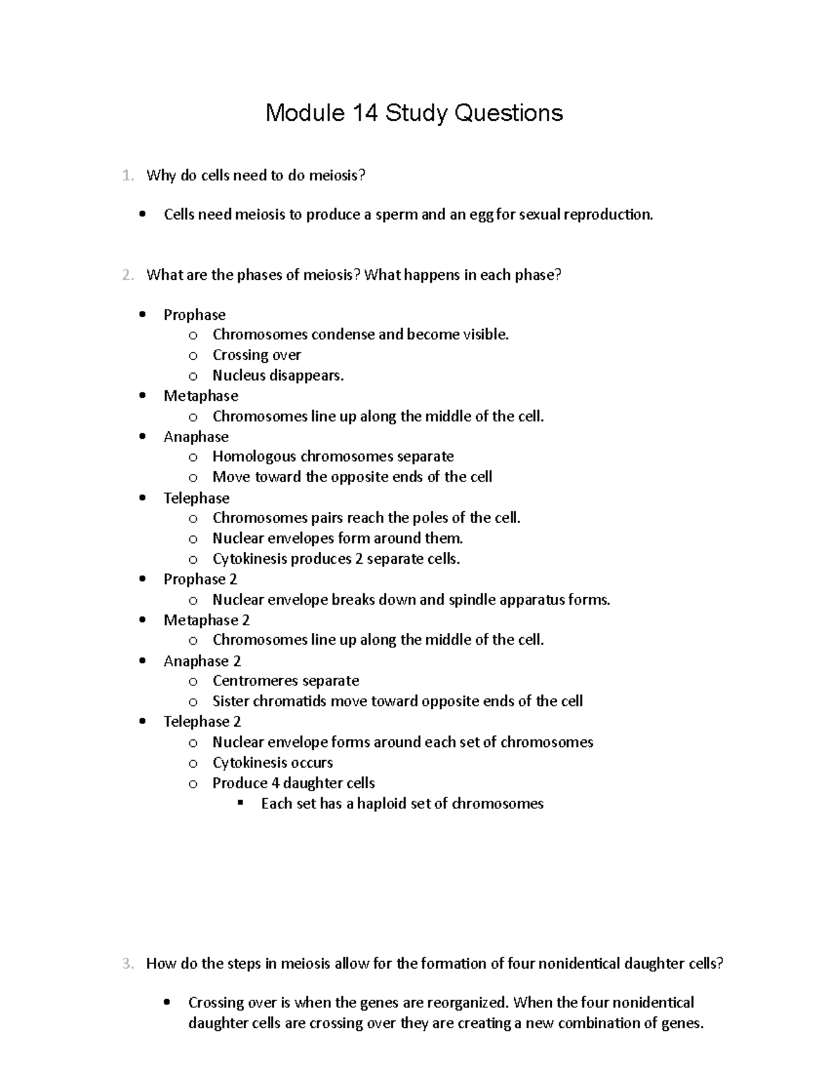 C190.v3 module 14 study questions - Module 14 Study Questions Why do ...