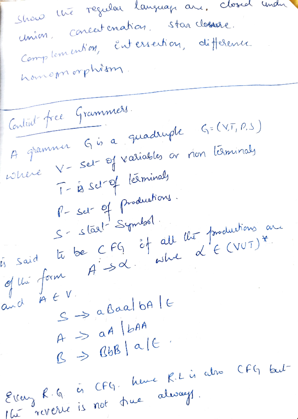 Module 3 CFG PDA - lecture notes - Uin Concet Comp lemenhoy, Said ...