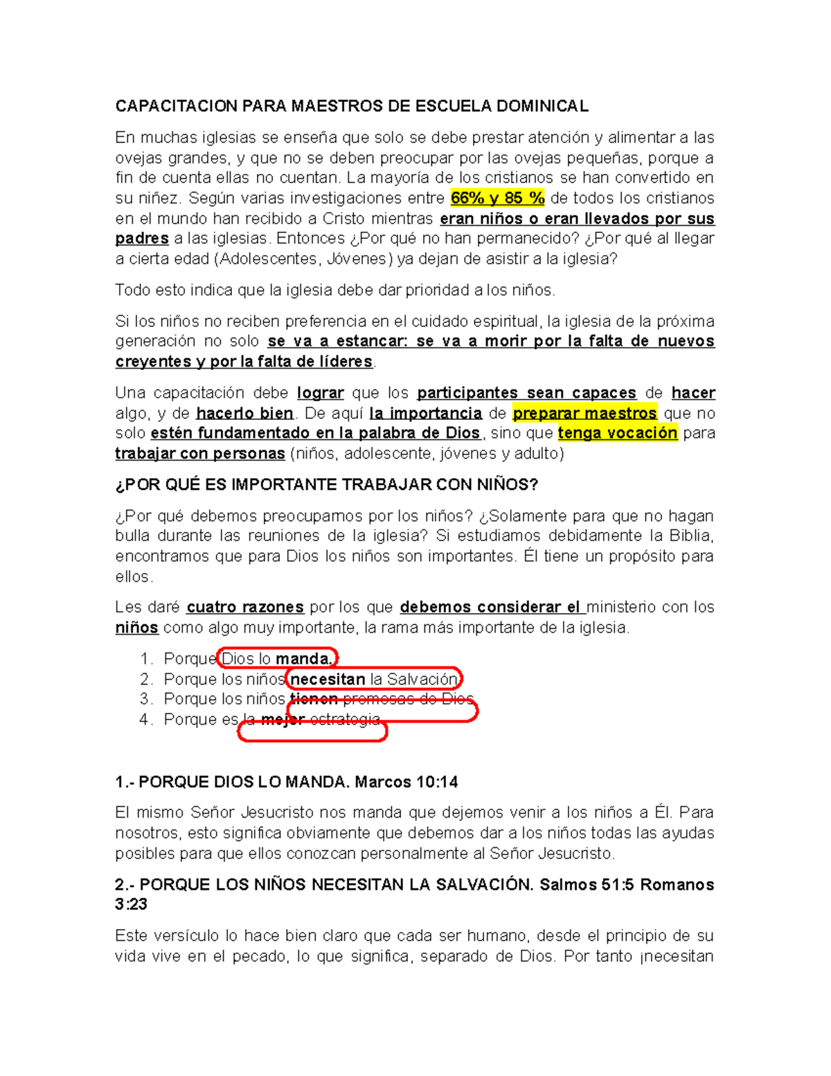 Capacitacion PARA Maestros DE Escuela Dominical - CAPACITACION PARA MAESTROS DE ESCUELA ...