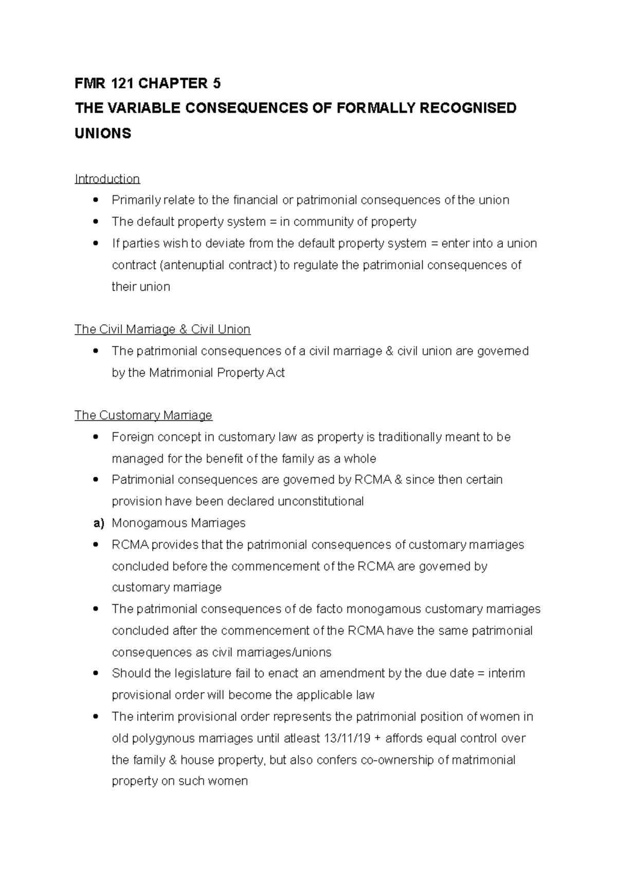 FMR 121 Chapter 5 - Professor Bernhard - FMR 121 CHAPTER 5 THE VARIABLE ...