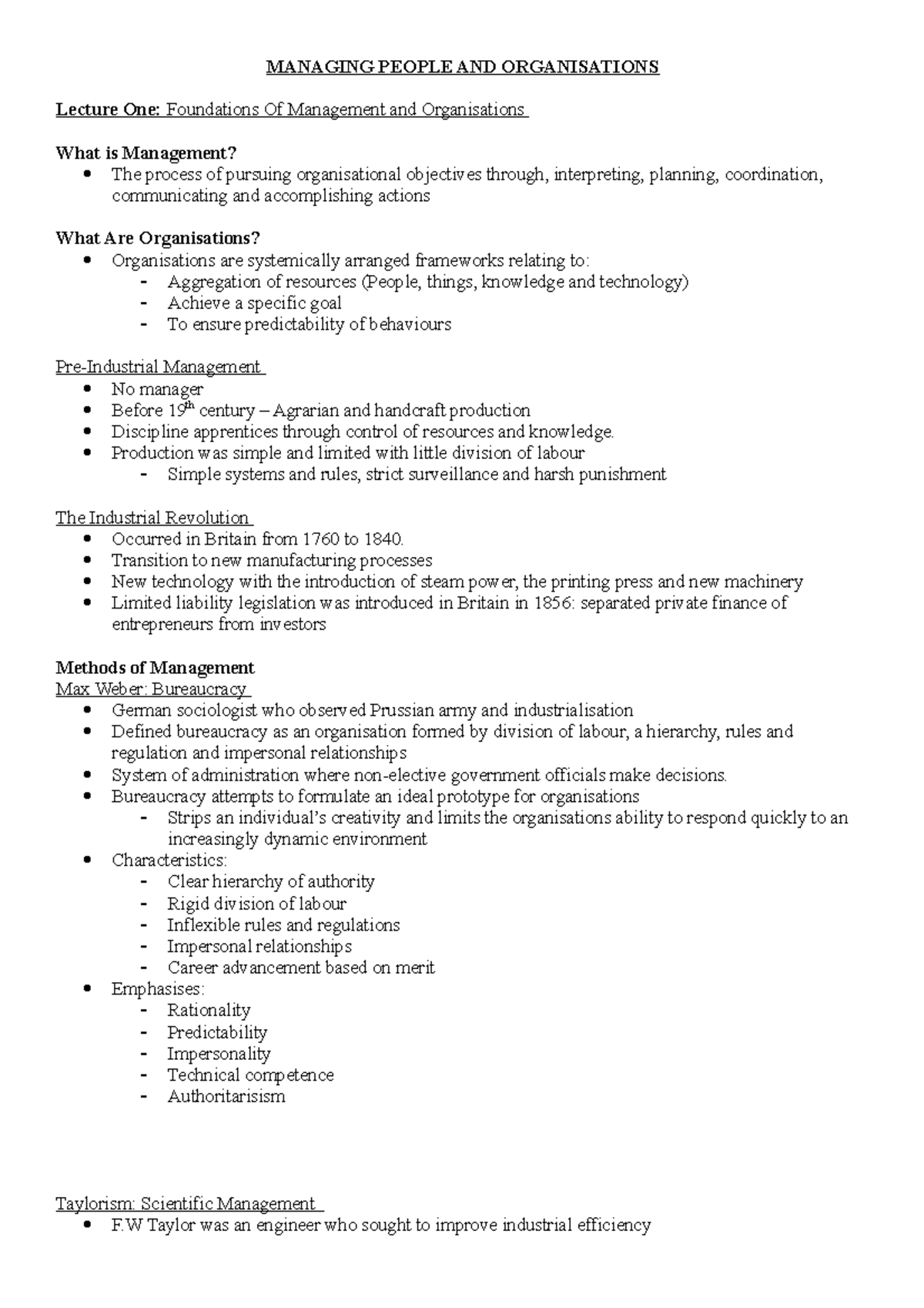 Managing People AND Organisations - MANAGING PEOPLE AND ORGANISATIONS ...