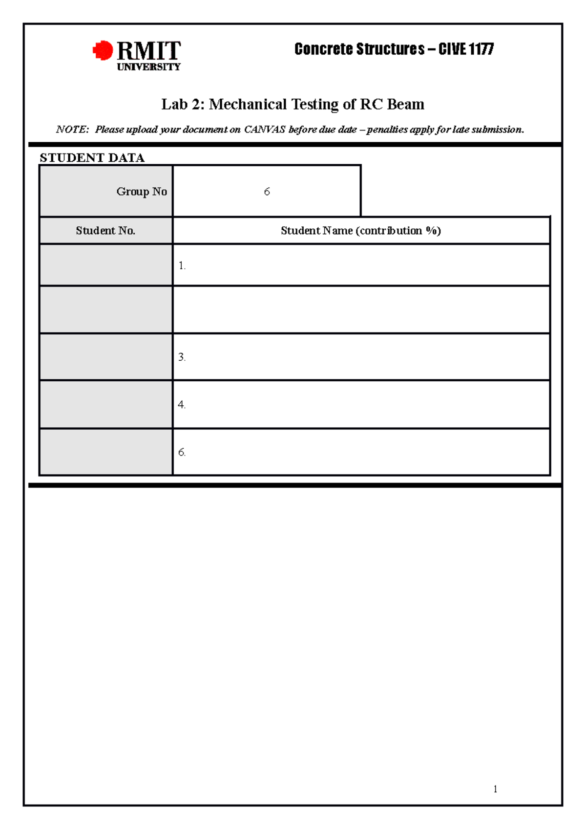 Template-Concrete-Lab-2 - Lab 2: Mechanical Testing of RC Beam NOTE ...