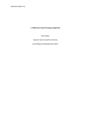 4-2 project - RUNNING HEAD TITLE 4-2 Project one: Wireframe Efrain ...