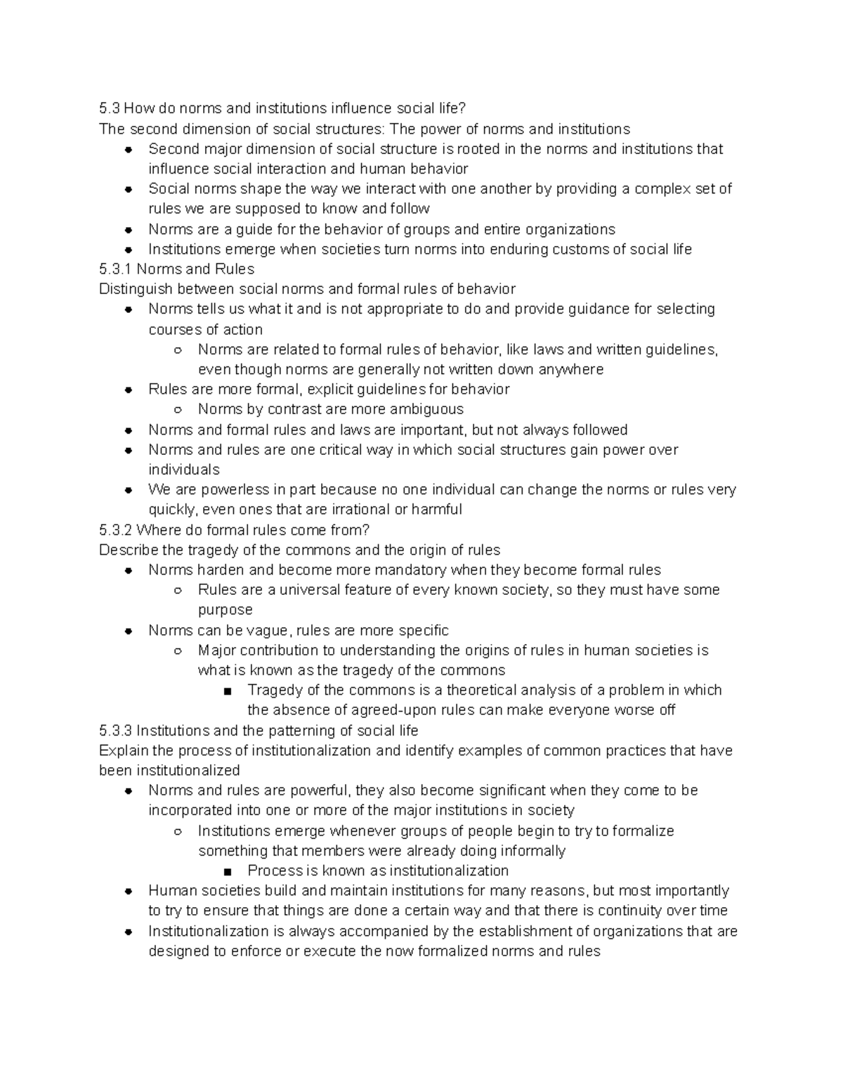 5.3 - Chapter 5 from The sociology project, section 3 - 5 How do norms ...