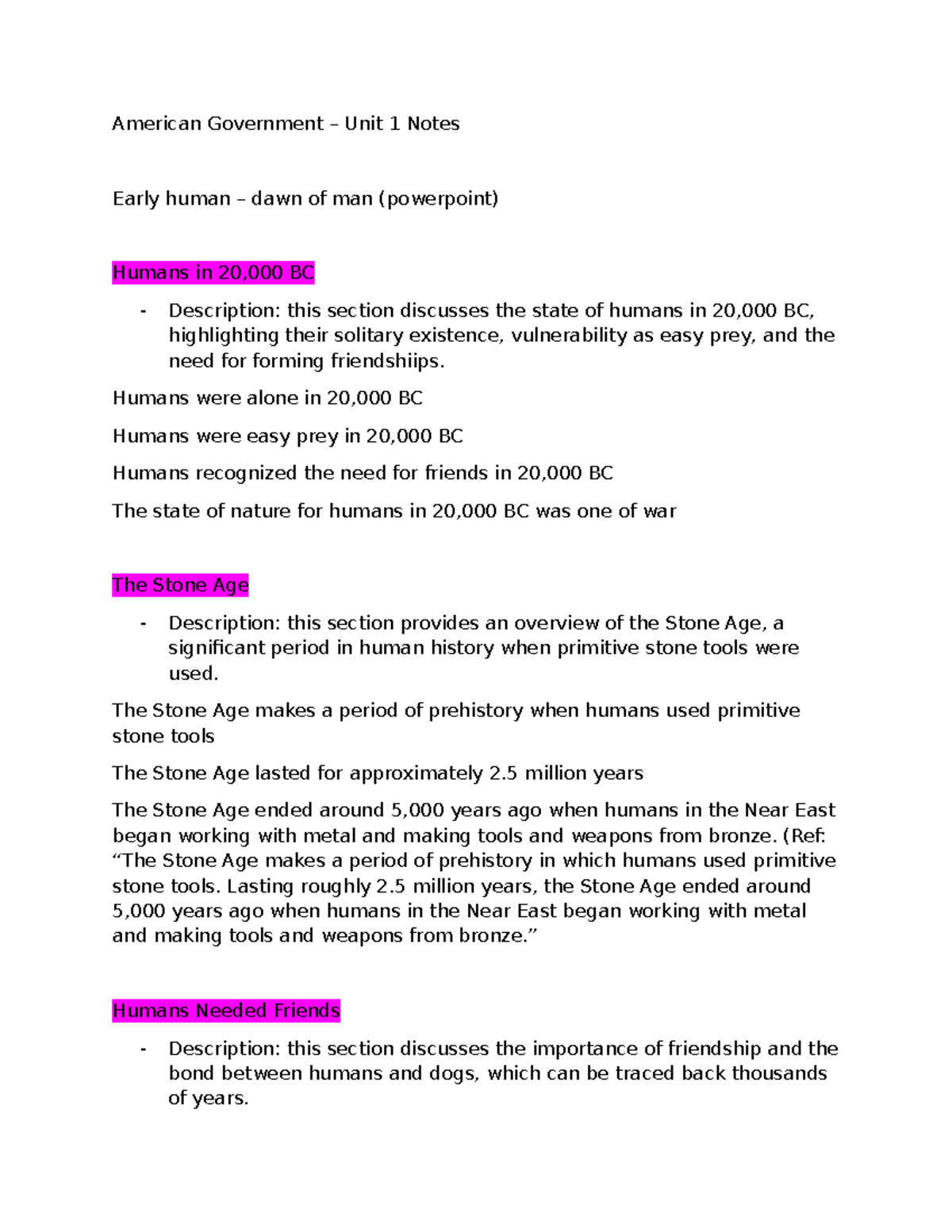 Unit 1 notes - discussion of unit 1 - American Government – Unit 1 ...