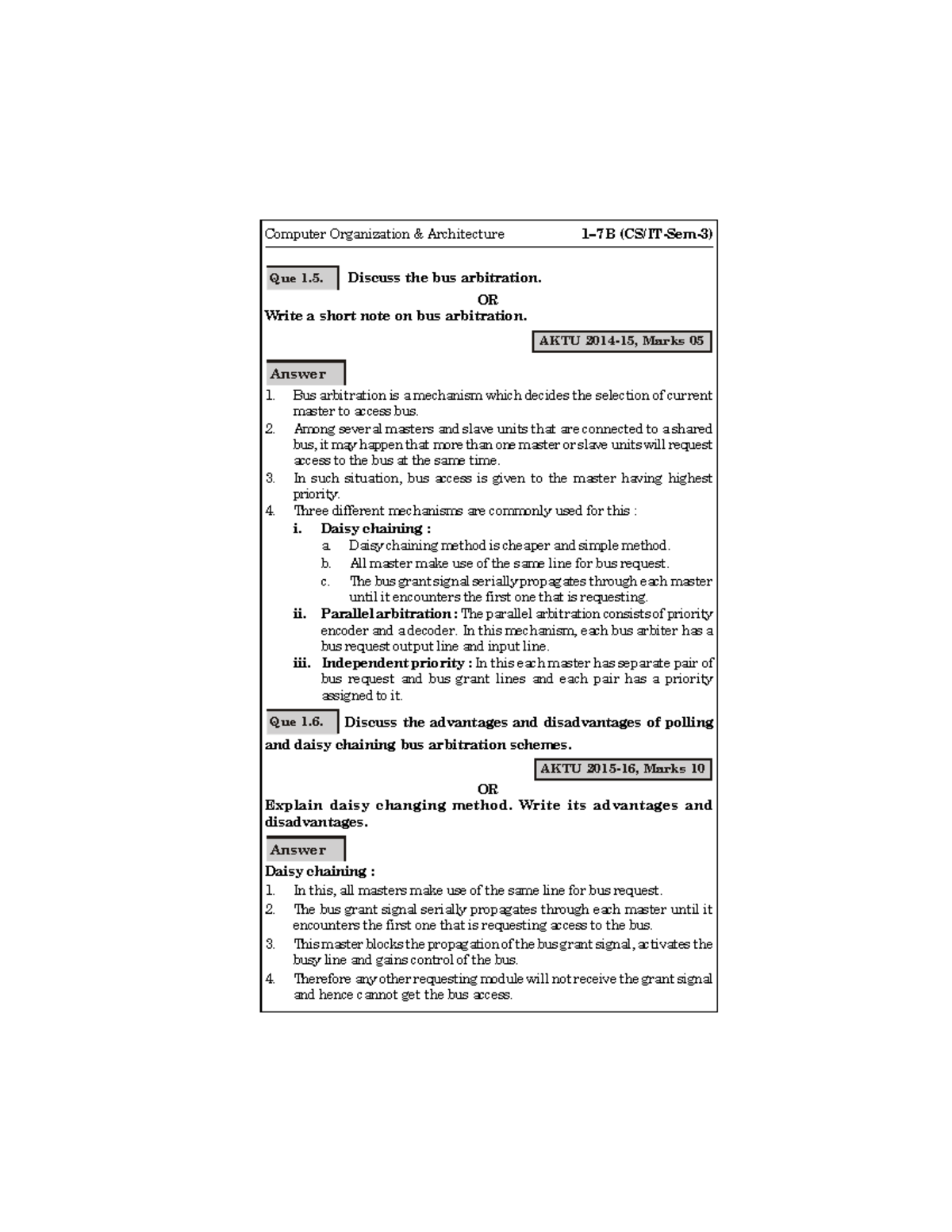 COA Study Materials-2 - Computer Organization & Architecture 1–7 B (CS ...
